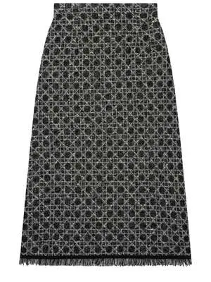Dior Macrocannage Midi Skirt
