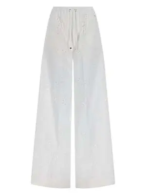 Herno Embroidered Wide Leg Trousers