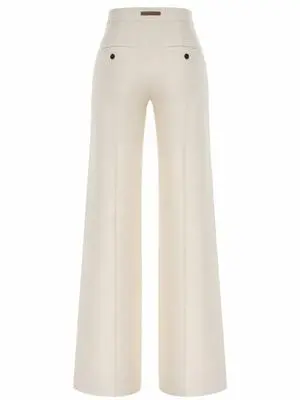 Max Mara Wide Leg Trousers - Cream