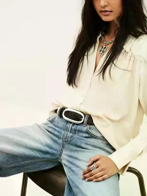 Ba&sh Wilna Gathered Long-sleeved Shirt - Neutrals