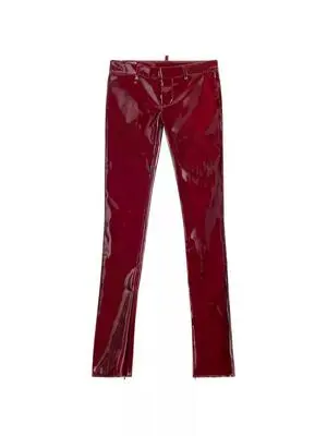 Dsquared2 Glossy-finish Trousers - Red
