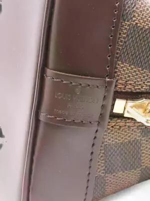 LOUIS VUITTON Alma Damier Ebène Tote Bag