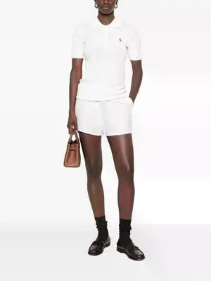 Sporty & Rich Ribbed-knit Polo Shirt