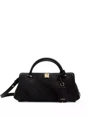 Guess Audrey Monogram-pattern Logo-plaque Shoulder Bag