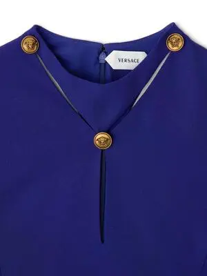 Versace Grain-de-poudre Wool Mini Dress