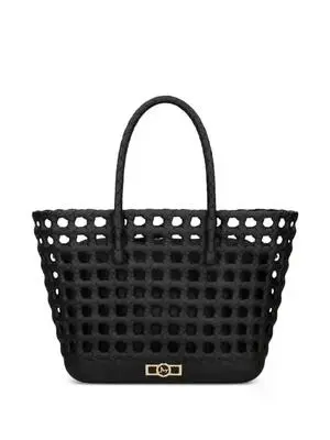 MARC ELLIS Flat Sunset Woven Tote Bag - Black