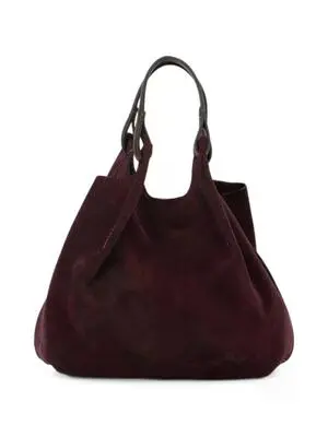 GIANNI CHIARINI Dua Suede Leather Tote Bag