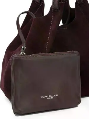 GIANNI CHIARINI Dua Suede Leather Tote Bag