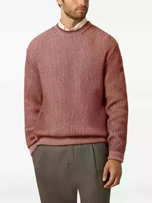 Paul & Shark Ribbed-knit Crew-neck Sweater
