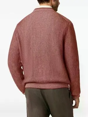 Paul & Shark Ribbed-knit Crew-neck Sweater