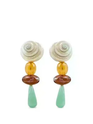 BAOBAB Valle Shell Resin-bead Earrings