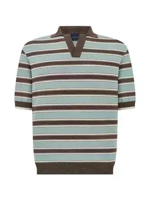 Paul & Shark Striped Short-sleeve T-shirt - Blue