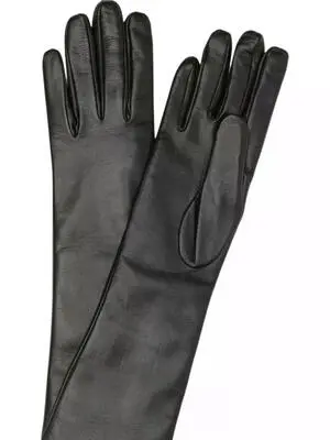 RESTELLI Cashmere-lined Leather Gloves