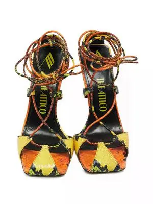 Attico Adele Python-embossed Sandals
