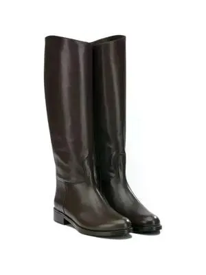 MARETTO Knee-high Leather Boots - Brown
