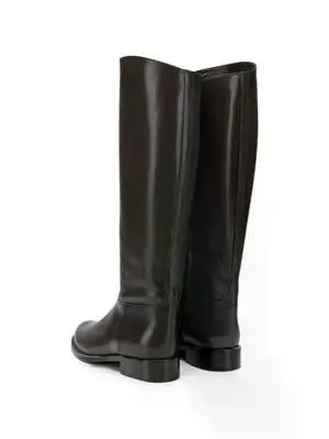 MARETTO Knee-high Leather Boots - Brown