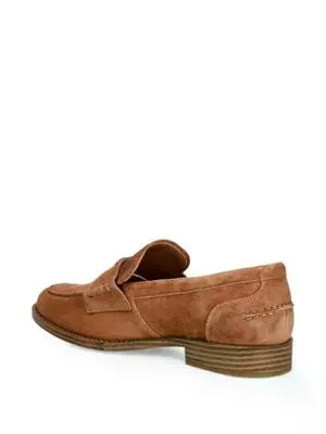 Guess Logo-plaque Suede Loafers