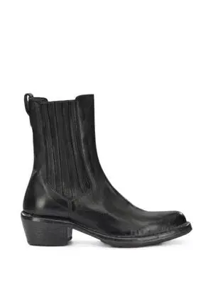 Moma Leather Pull-on Ankle Boots