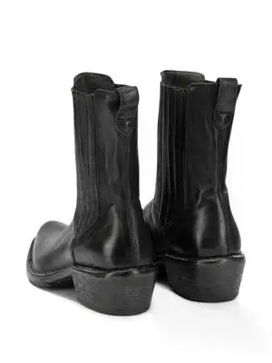 Moma Leather Pull-on Ankle Boots
