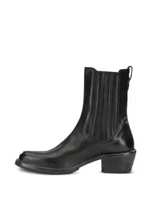Moma Leather Pull-on Ankle Boots