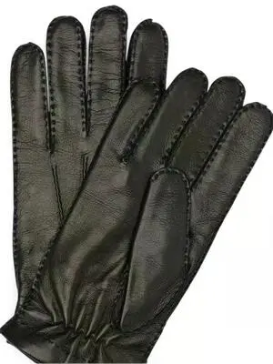 RESTELLI Stitch-detail Leather Gloves