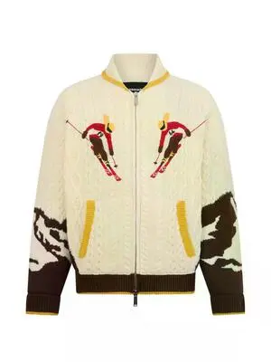 Dsquared2 Snowy Dream Cable-knit Zip-up