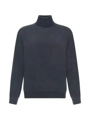 Paul & Shark Roll-neck Merino Sweater - Blue