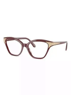SWAROVSKI Crystal-embellished Cat-eye Glasses - Red