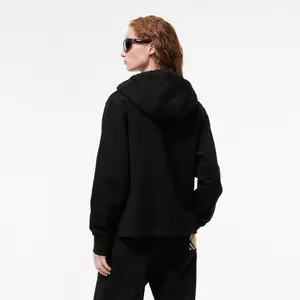 Burberry Cashmere Check Patch Cotton Zip Hoodie