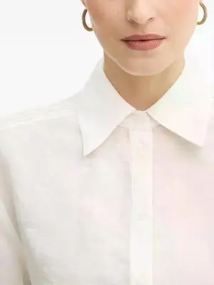 SILVIAN HEACH Pompom-detail Collared Shirt - White