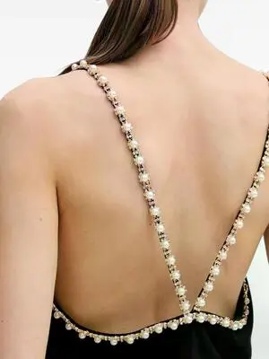 SILVIAN HEACH Strap-embellished Maxi Dress