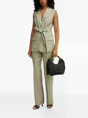 Guess Tailored Belted Linen Blazer