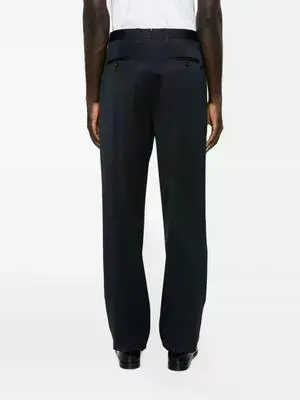 LARDINI Pleated Straight-leg Trousers