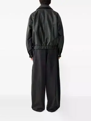 STUDIO TOMBOY Elasticated-hem Faux-leather Jacket