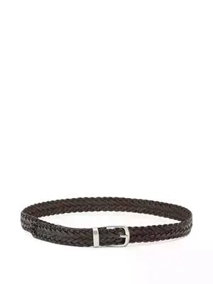 Officine Creative Woven Leather Belt - Brown