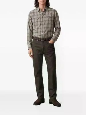 SUGAR CANE JEANS Check-pattern Long-sleeve Shirt