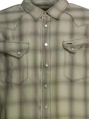 SUGAR CANE JEANS Check-pattern Long-sleeve Shirt