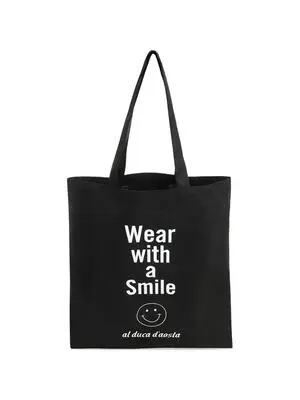 AL DUCA D’AOSTA 1902 Slogan-print Tote Bag