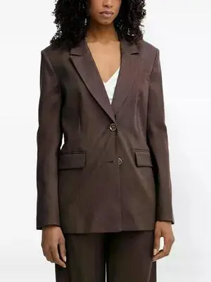 Guess Single-breasted Blazer With Notch Lapels
