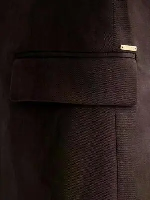 Guess Single-breasted Blazer With Notch Lapels