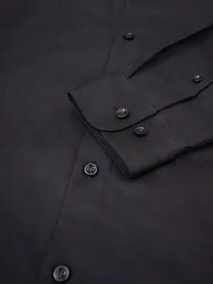 SELECTED Buttoned Long-sleeves Shirt - Black