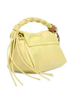 Desigual Small Braided-handle Bow-detail Handbag - Yellow