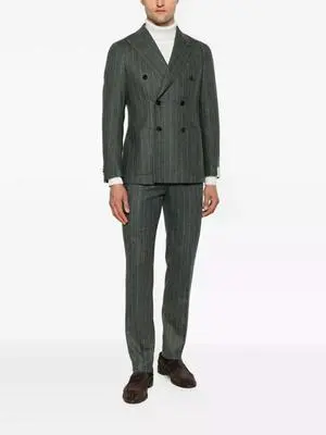 Caruso Aida Pinstripe Double-breasted Wool Suit