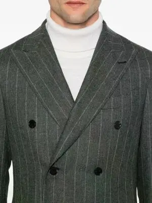 Caruso Aida Pinstripe Double-breasted Wool Suit