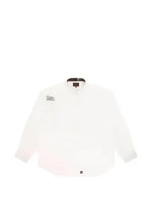 AAPE BY *A BATHING APE Logo-print Button-down Shirt - White
