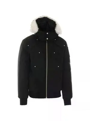 Moose Knuckles Ballistic Shearling-trim Bomber Jacket