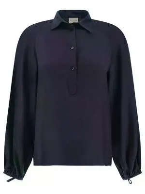 Paul & Shark Silk Balloon-sleeve Blouse