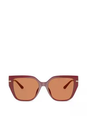 Michael Kors St. Barths Geometric-frame Sunglasses - Red