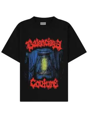Balenciaga T-shirt Con Logo - Black