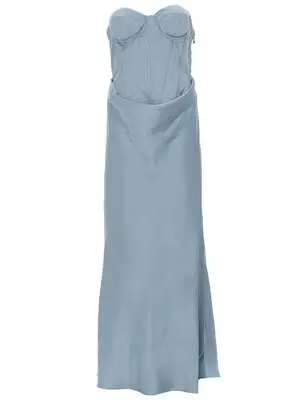 ROTATE BY BIRGER CHRISTENSEN Abito In Satin Con Corsetto - Multicolor